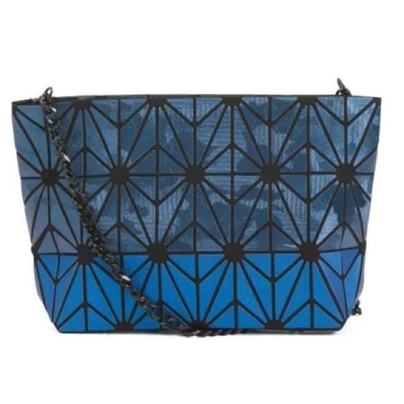Patrizia Luca | Bags | Patrizia Luca Blue Camouflage Geometric ...